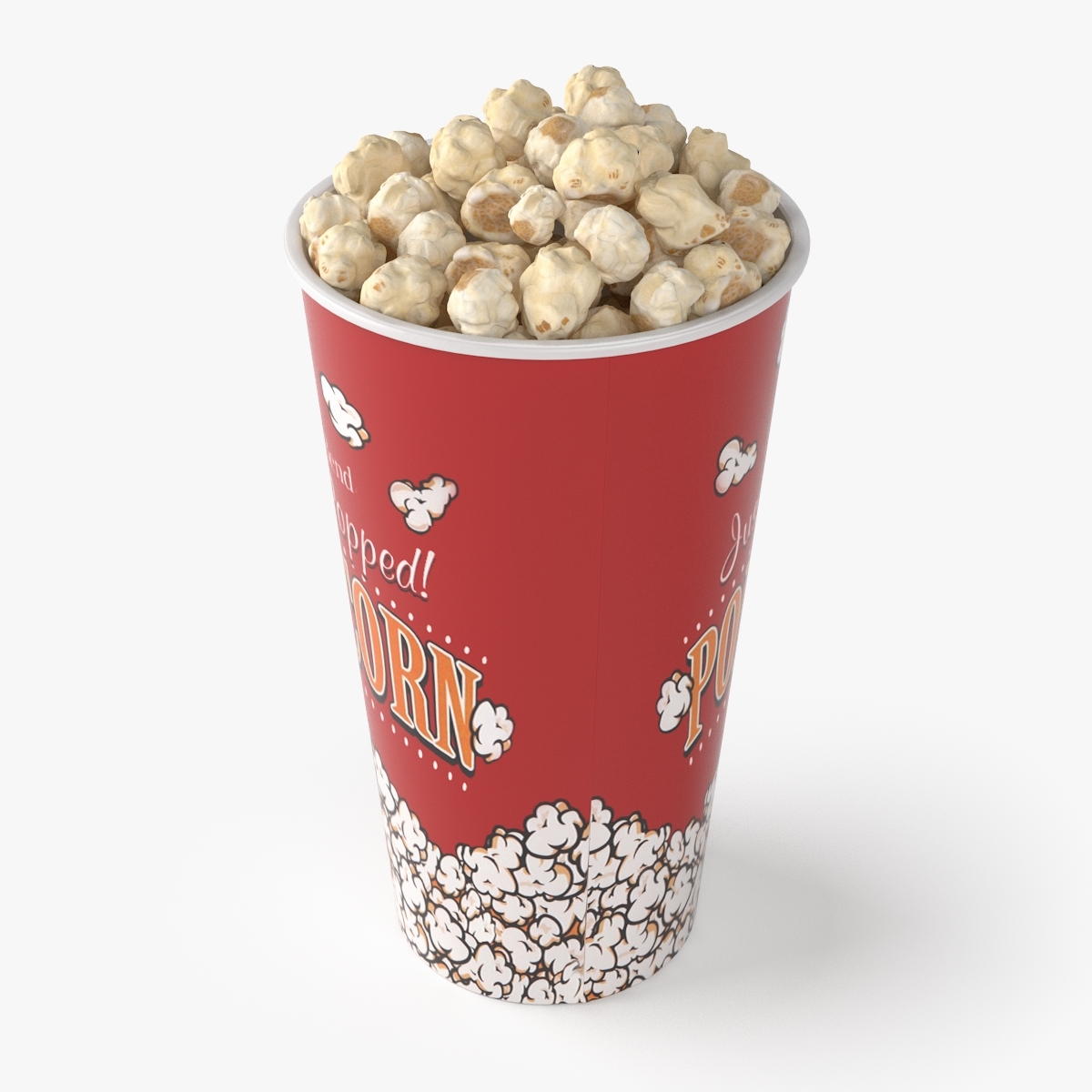popcorn real realistic 3d model