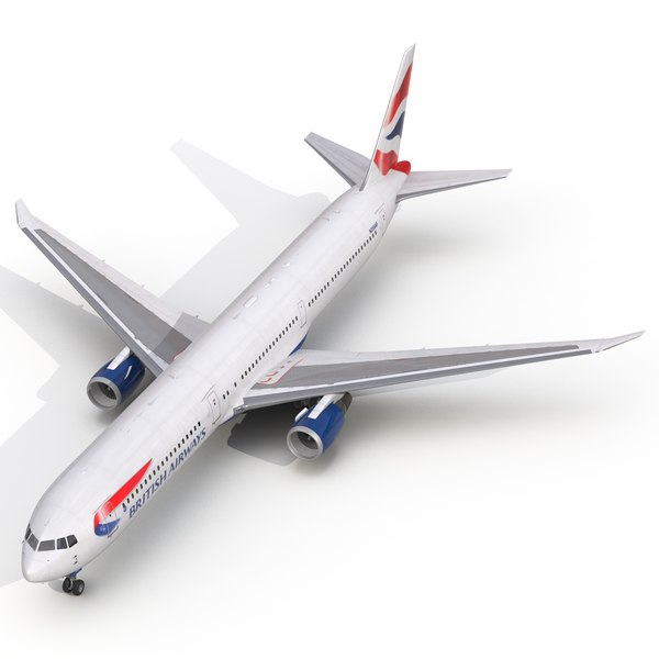 boeing 767-400er british airways 3d model