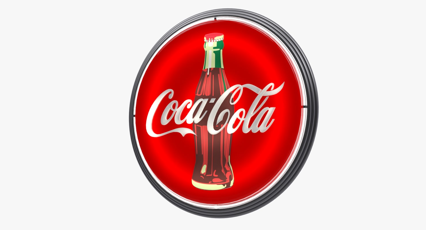 coca-cola vintage wall sign 3d max