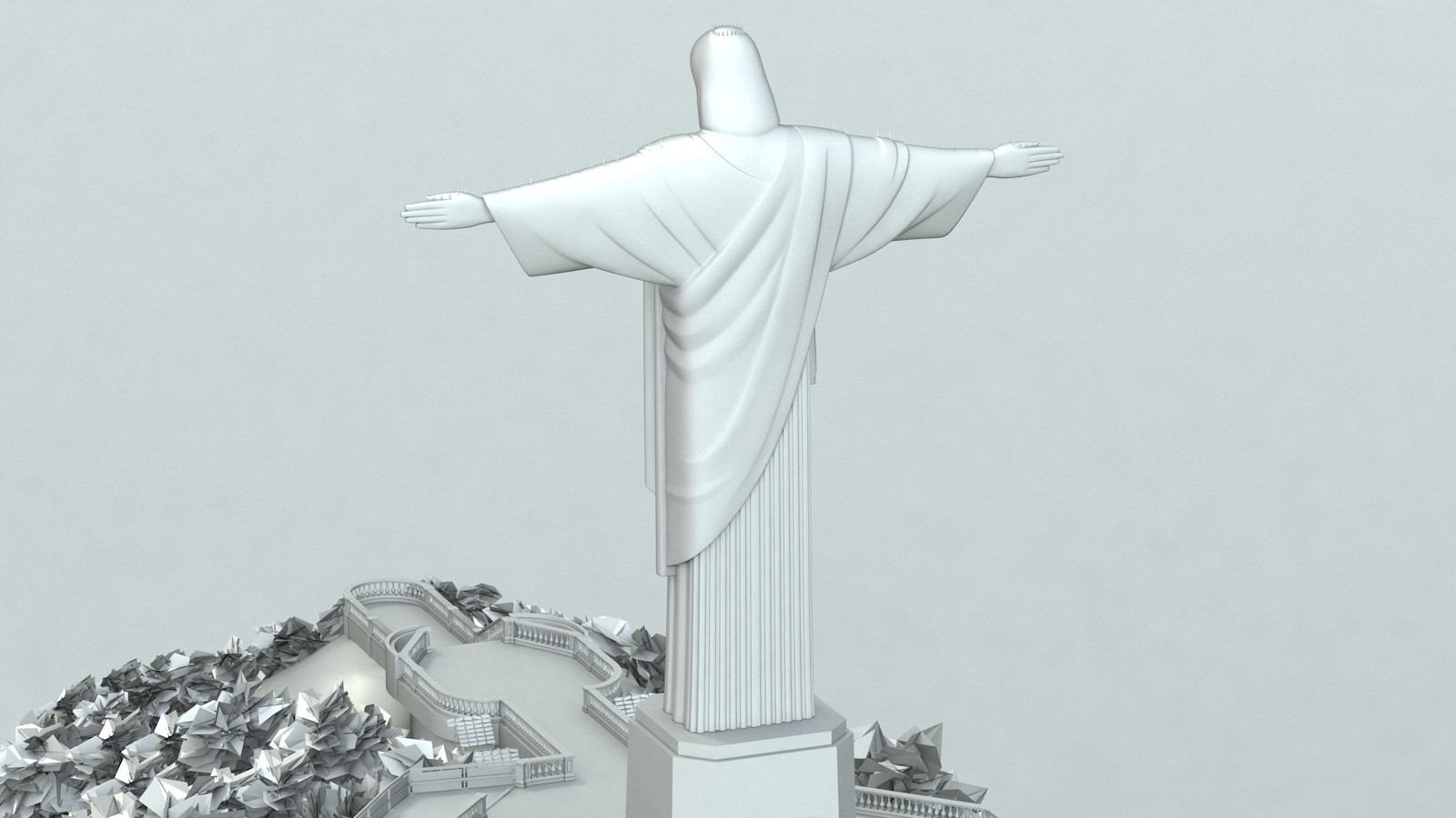 3d christ redeemer model