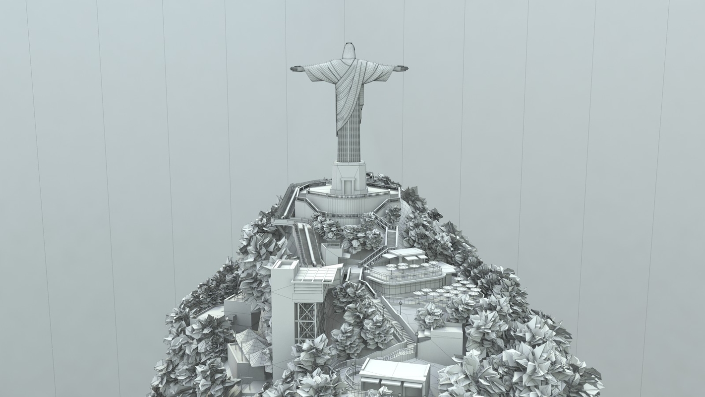 3d christ redeemer model