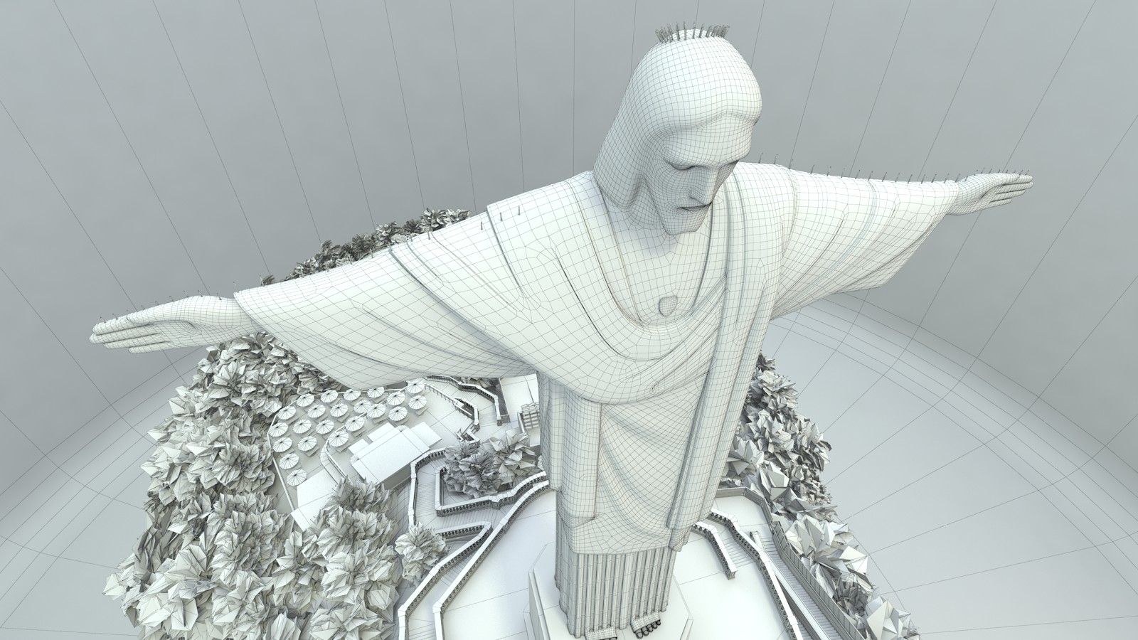3d christ redeemer model