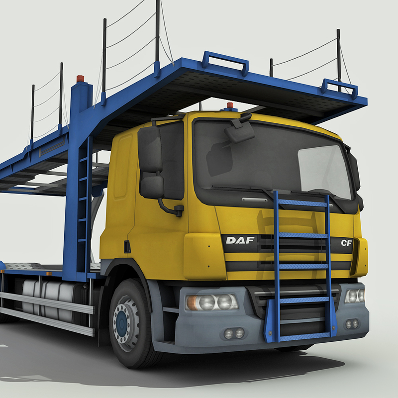 3d model car carrier truck