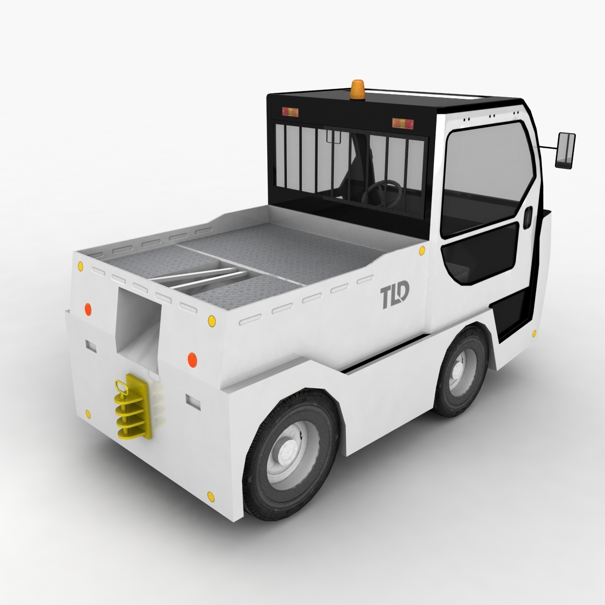 tld jet-16 baggage tractor 3d 3ds