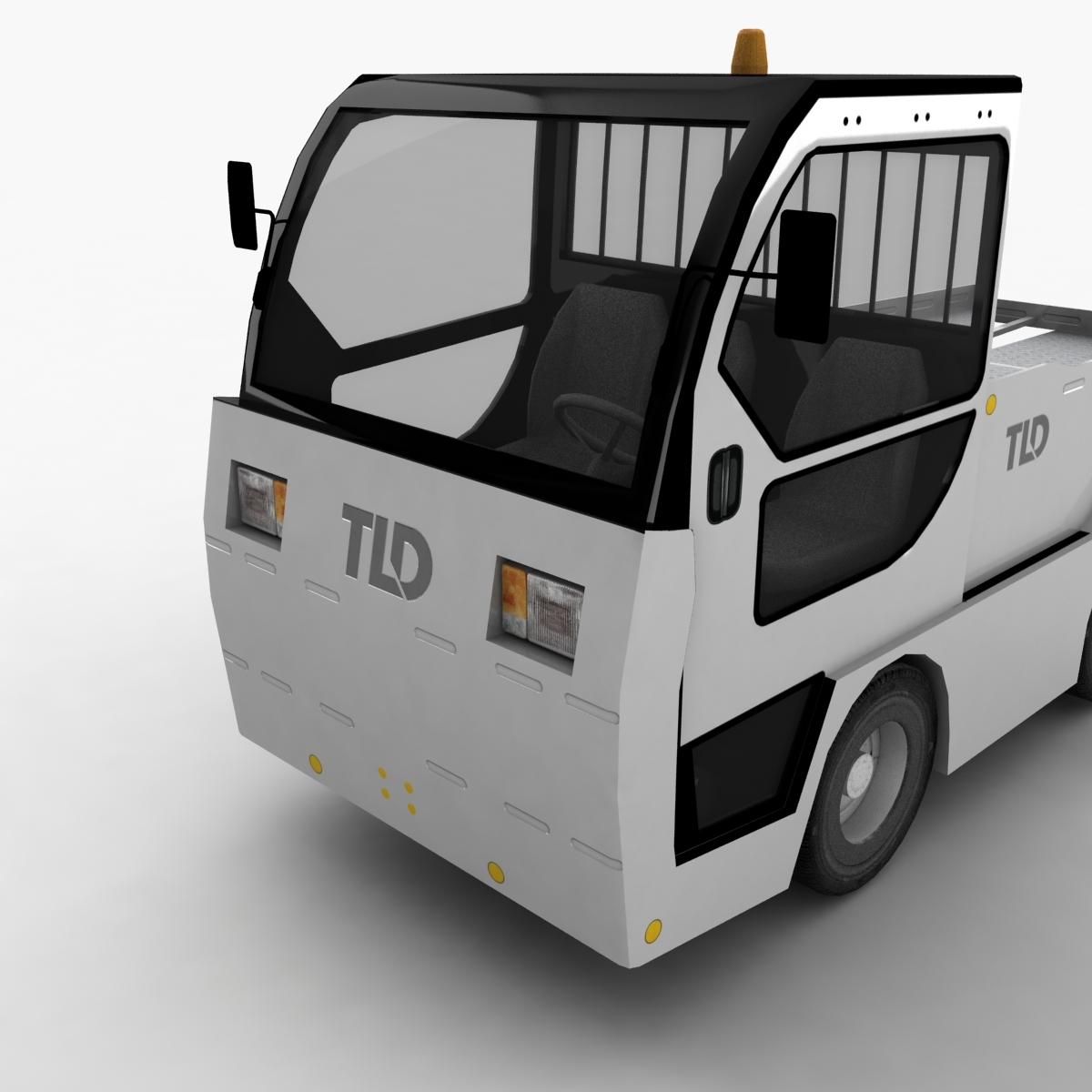 tld jet-16 baggage tractor 3d 3ds
