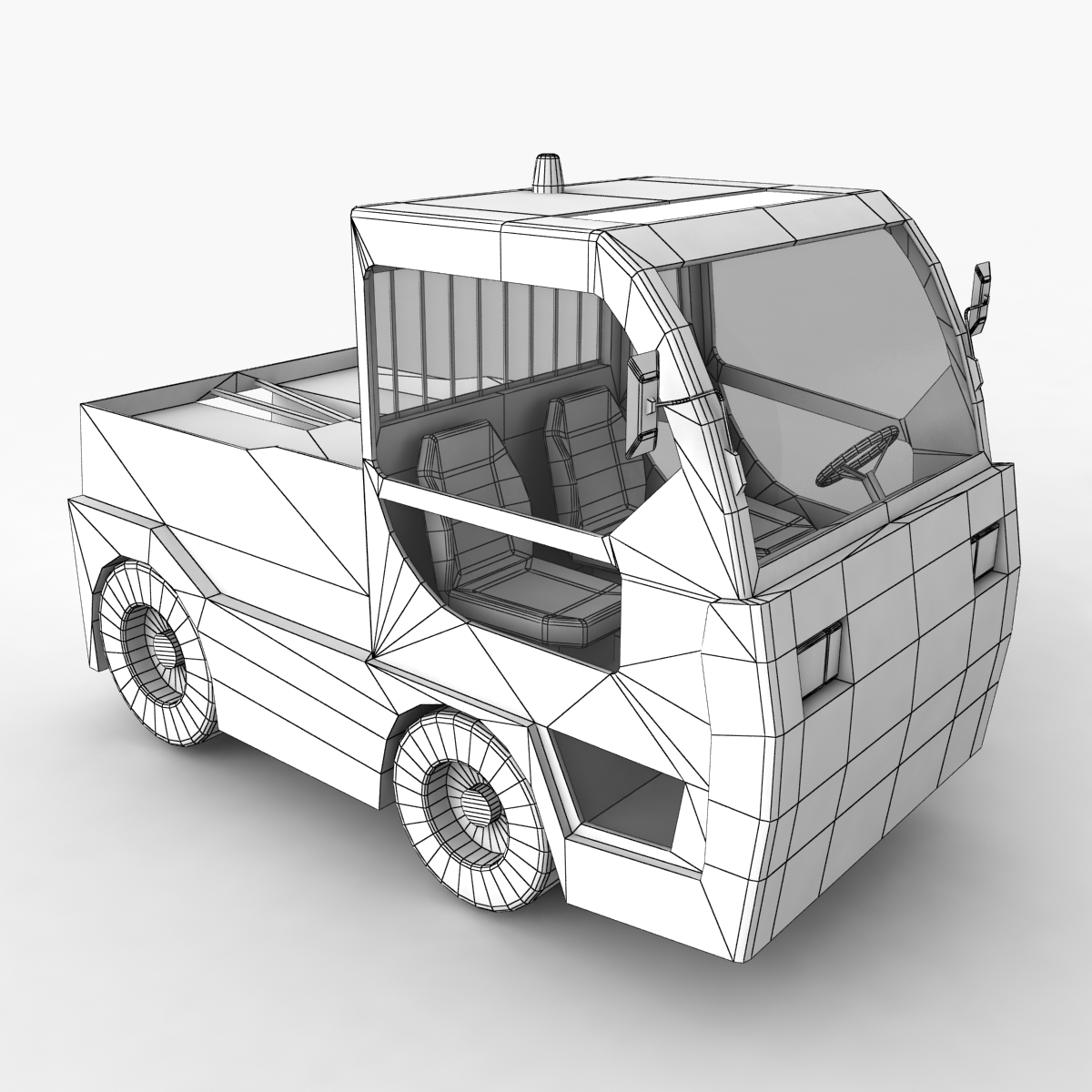 tld jet-16 baggage tractor 3d 3ds