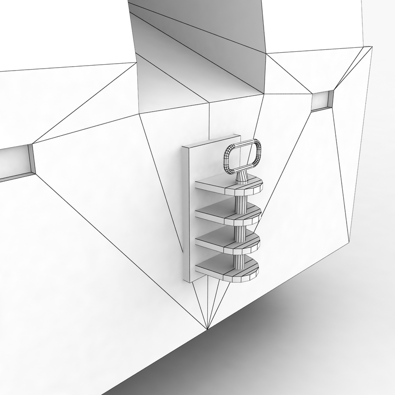 tld jet-16 baggage tractor 3d 3ds