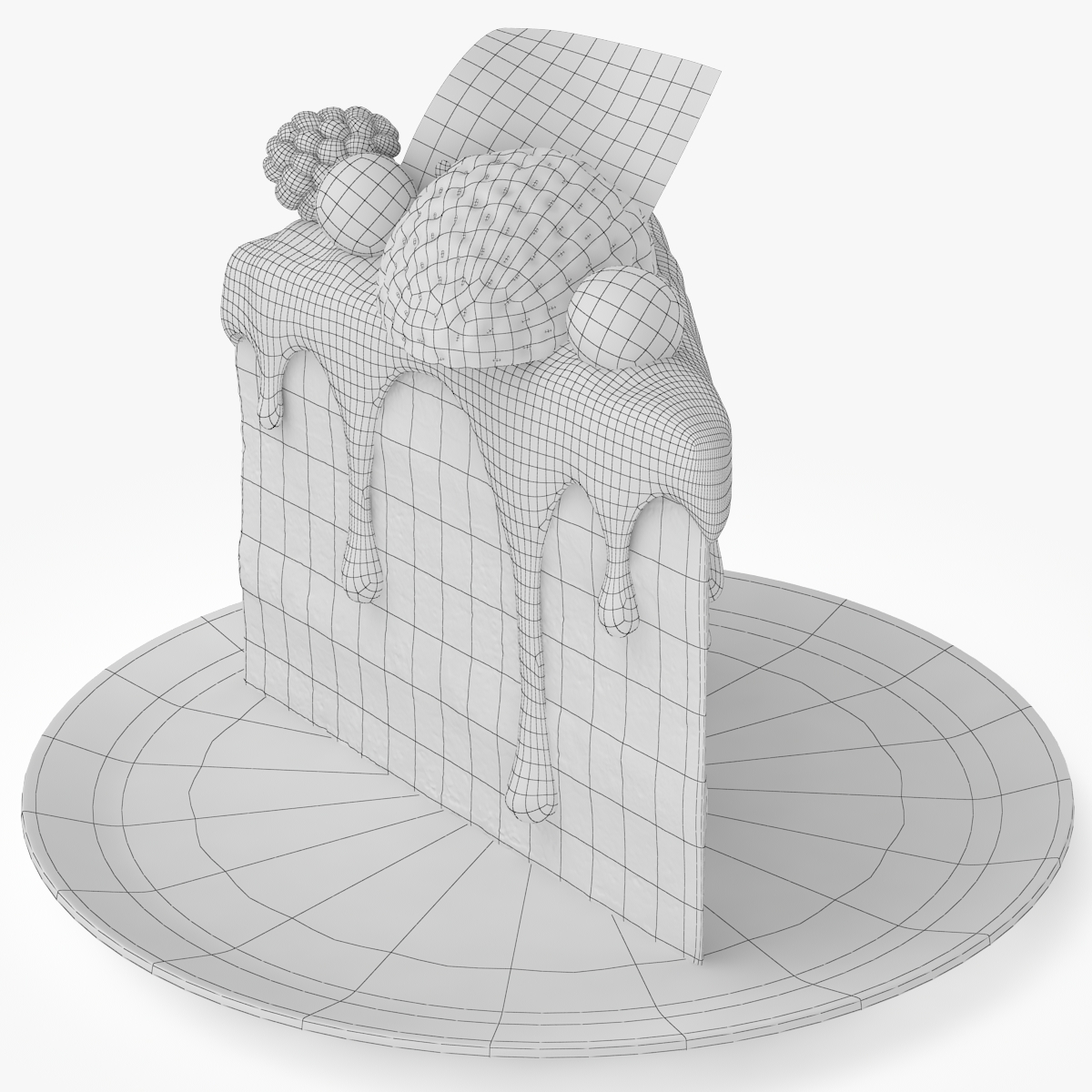 cake piece 3d model
