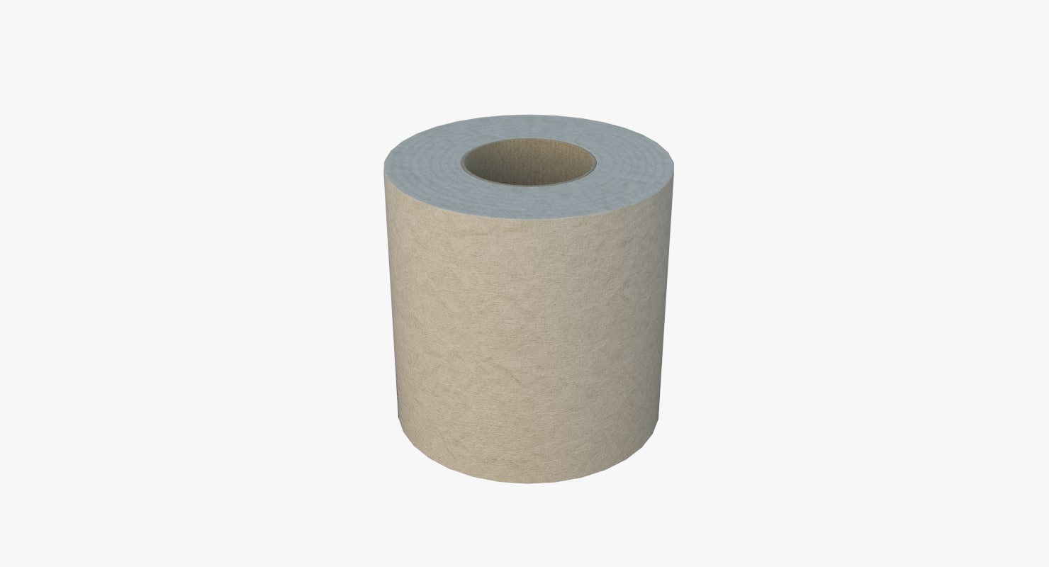 toilet paper roll 3d obj