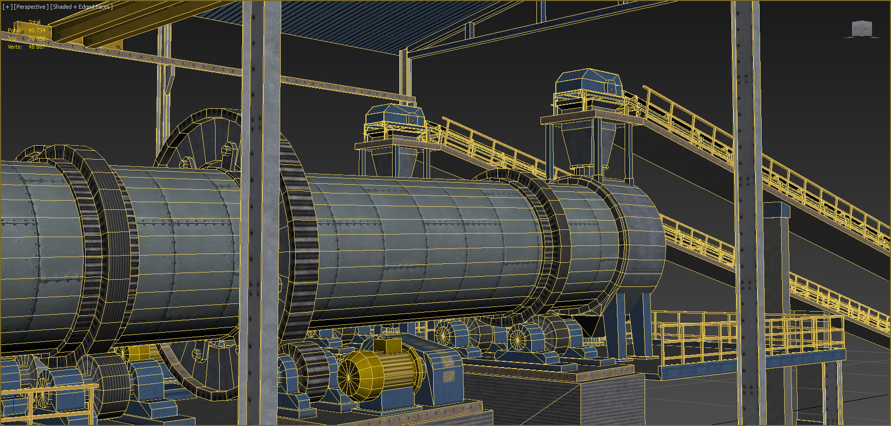 3d industrial site model