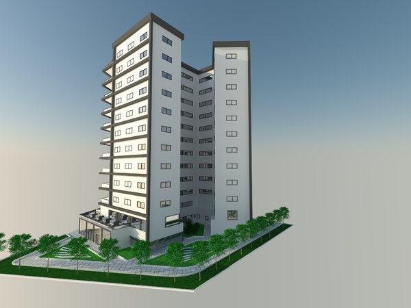 Apartment Building SketchUp Models for Download | TurboSquid