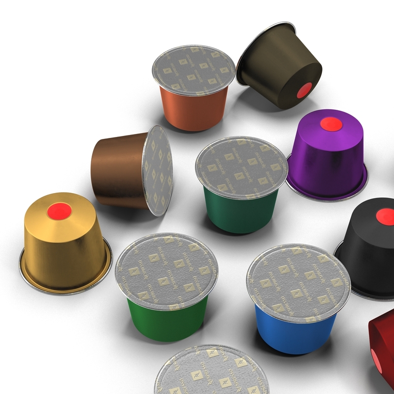 coffee capsules 3d max