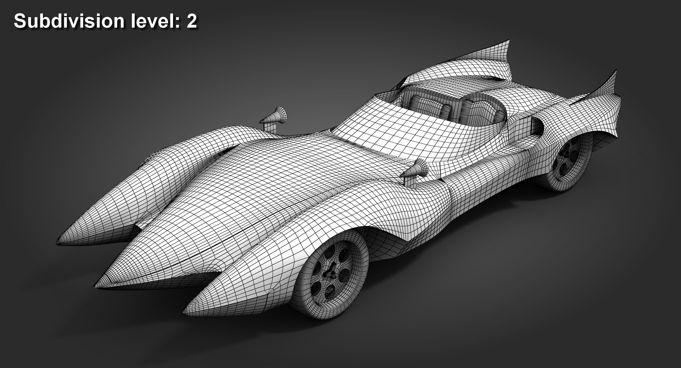 3d 3ds mach 5 car speed