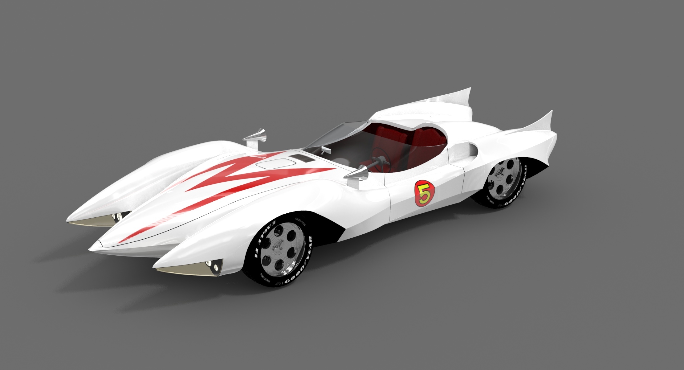 3d 3ds mach 5 car speed