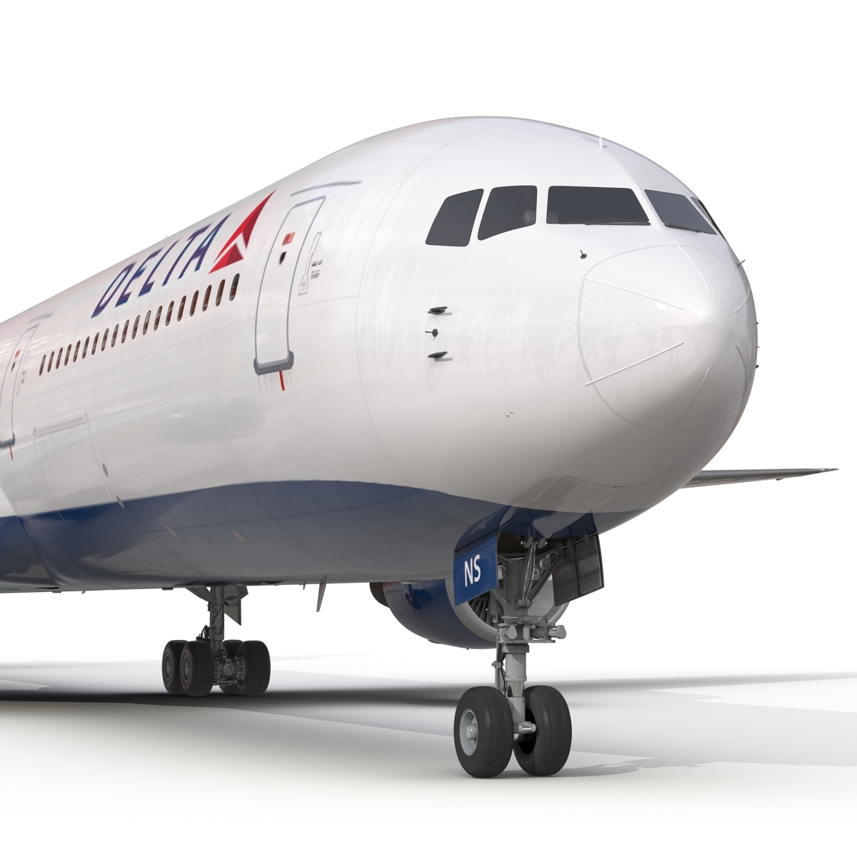 3d model boeing 767 400er delta