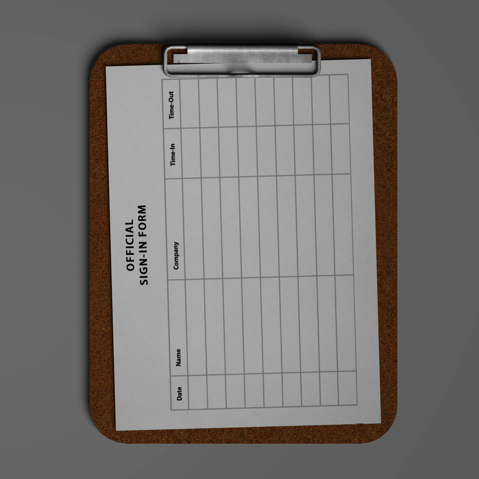 clipboard board 3d model