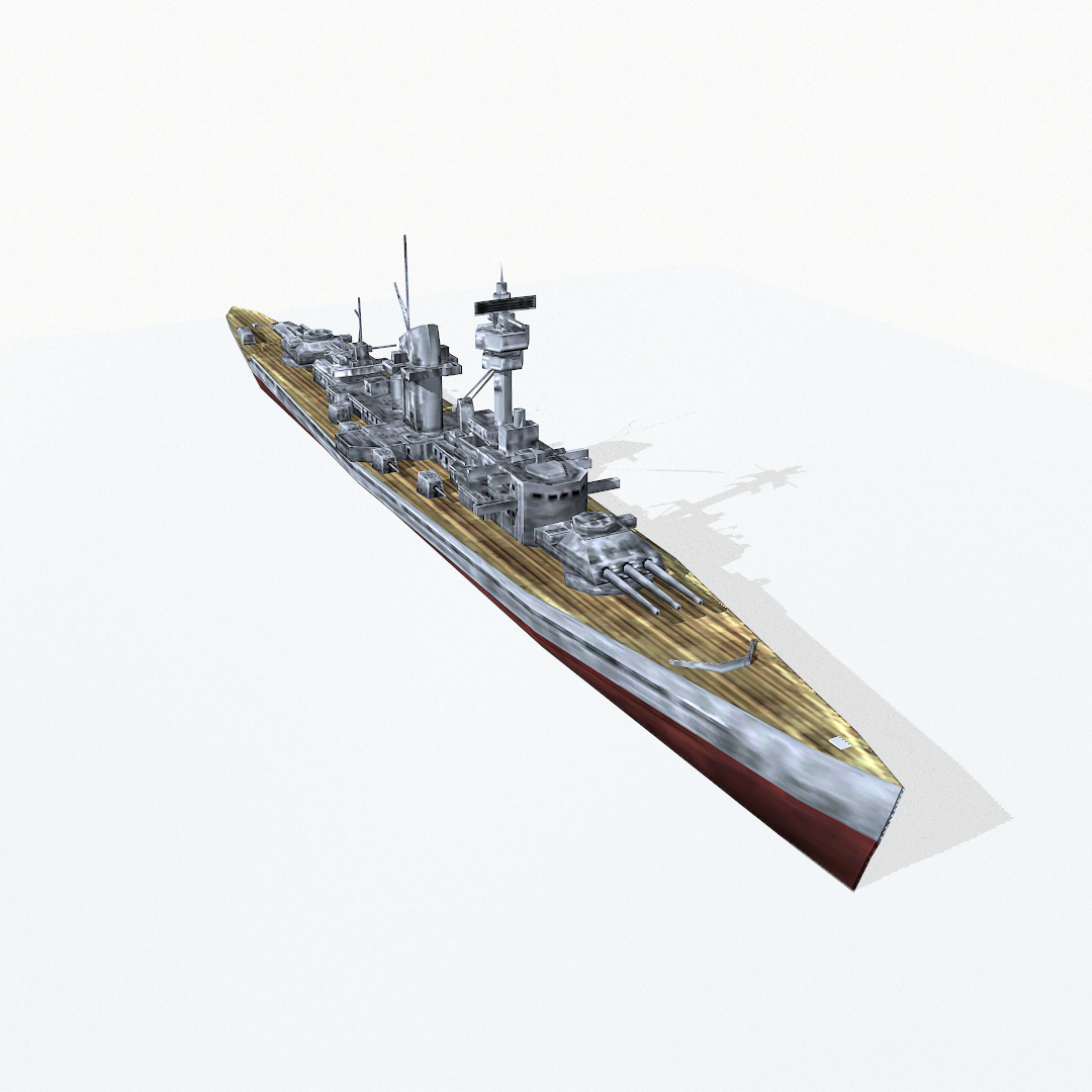 3d model armored cruiser