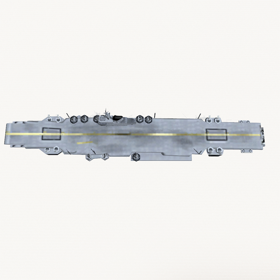 3d implacable-class aircraft carrier class model