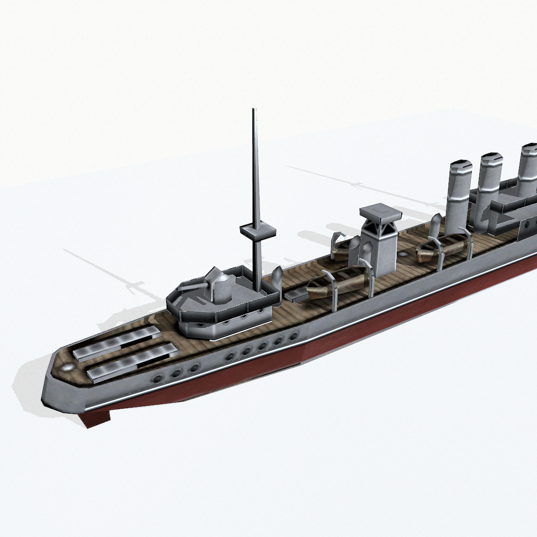 3d model wickes-class destroyers class