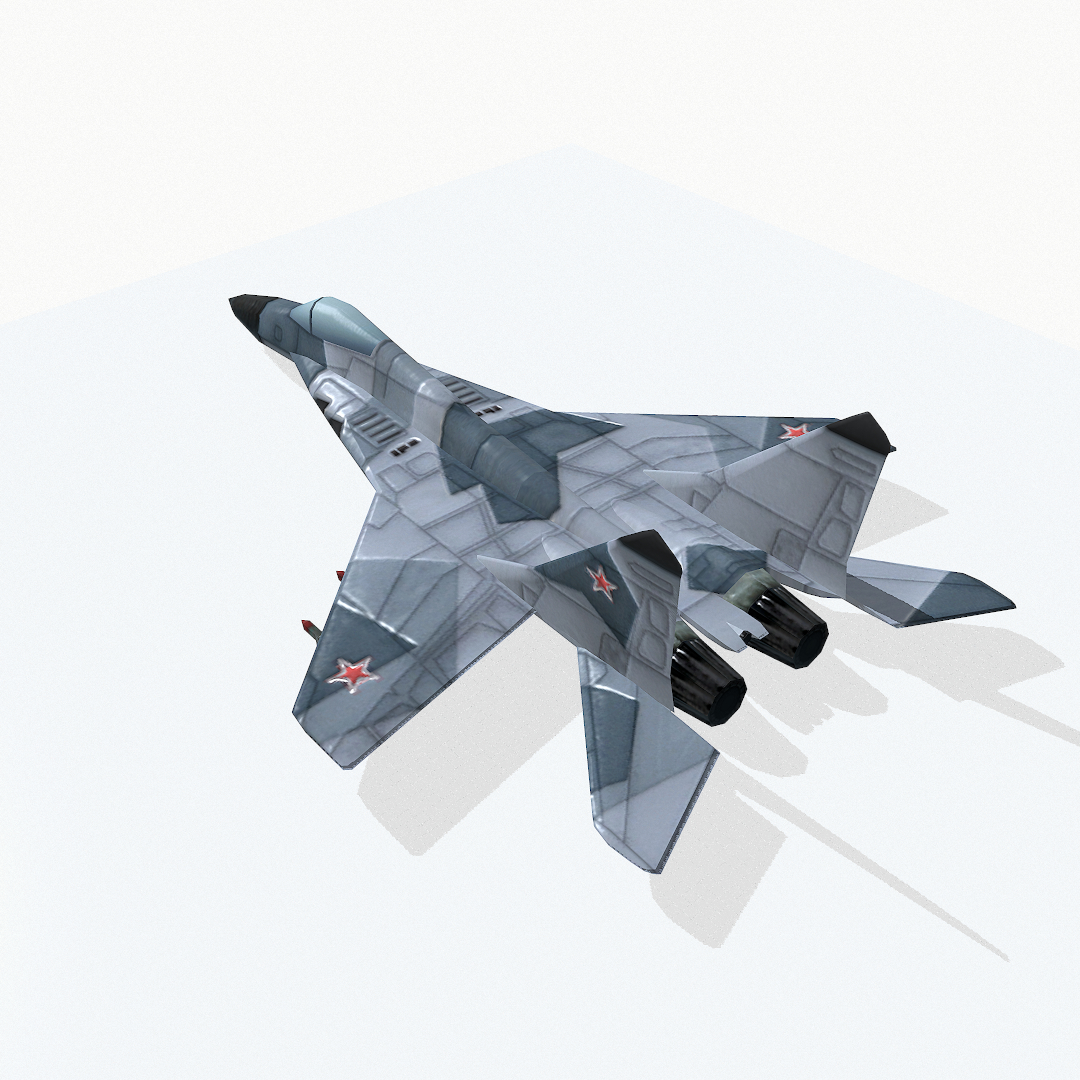 3d mig-29 jet fighter model