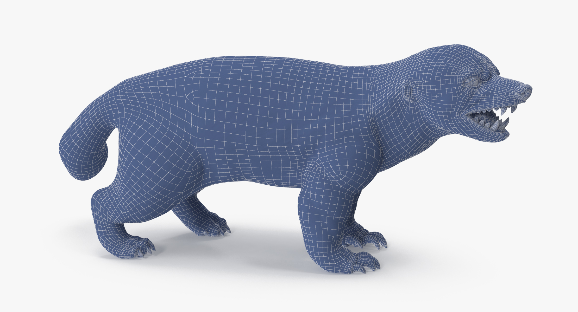 3d honey badger model
