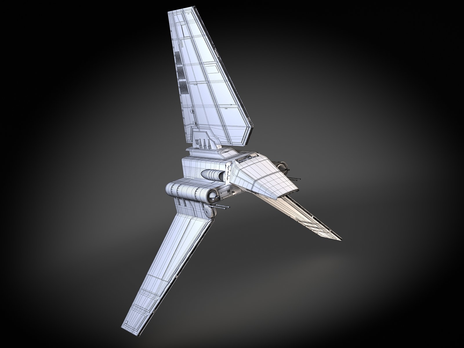 star wars lambda 3d model