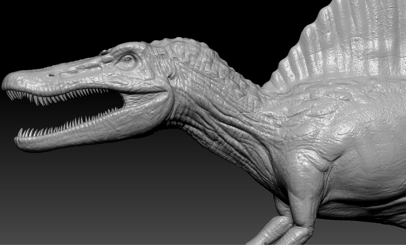 obj realistic spinosaurus zbrush