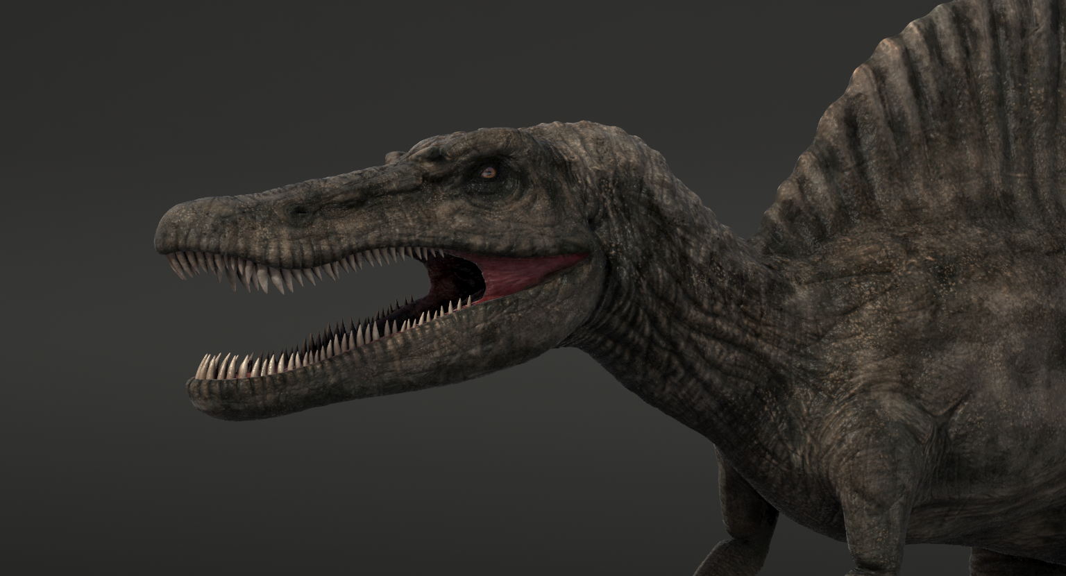 3d model realistic spinosaurus