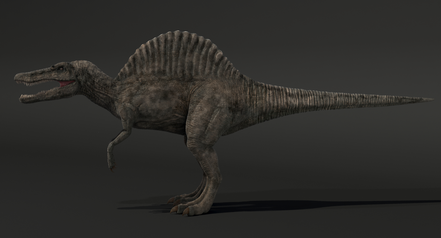 obj realistic spinosaurus zbrush