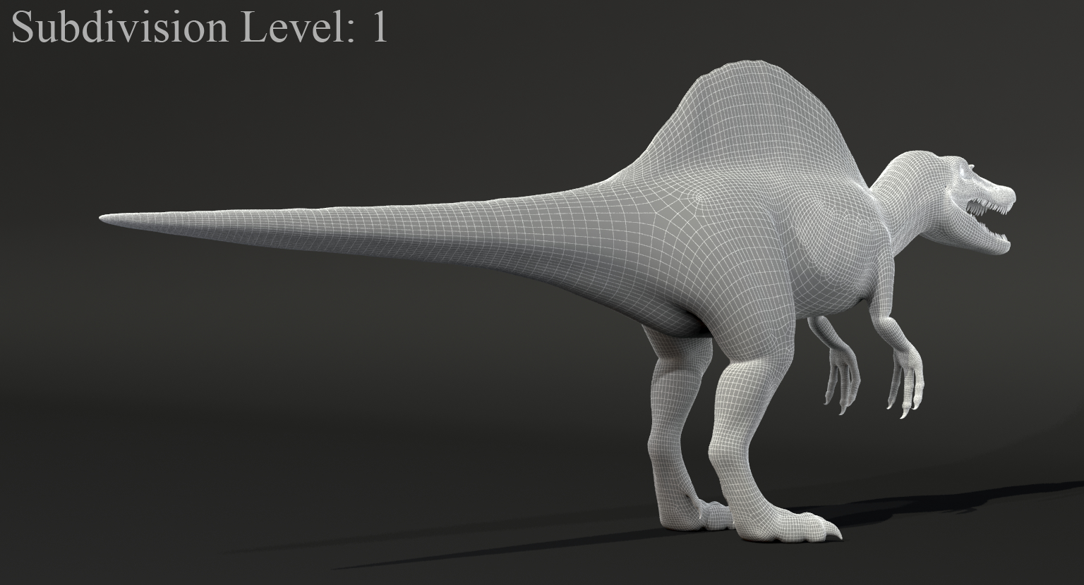 3d model realistic spinosaurus