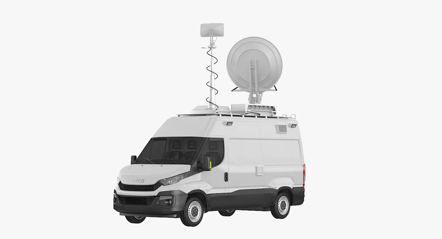 3d model broadcasting van