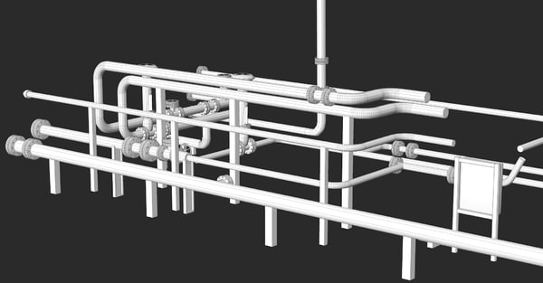 3d dxf pipes