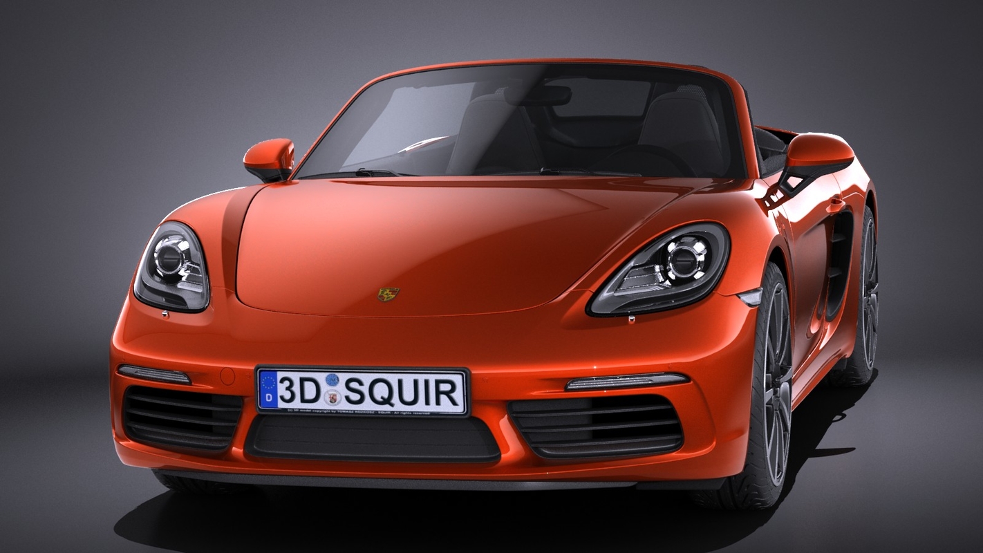 3d model porsche 718 boxster