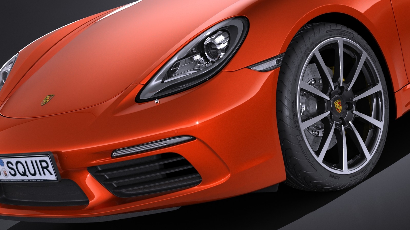 3d model porsche 718 boxster