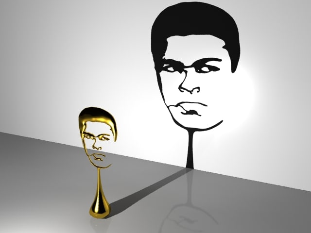 Troféu Muhamed Ali Modelo 3D - TurboSquid 1045480