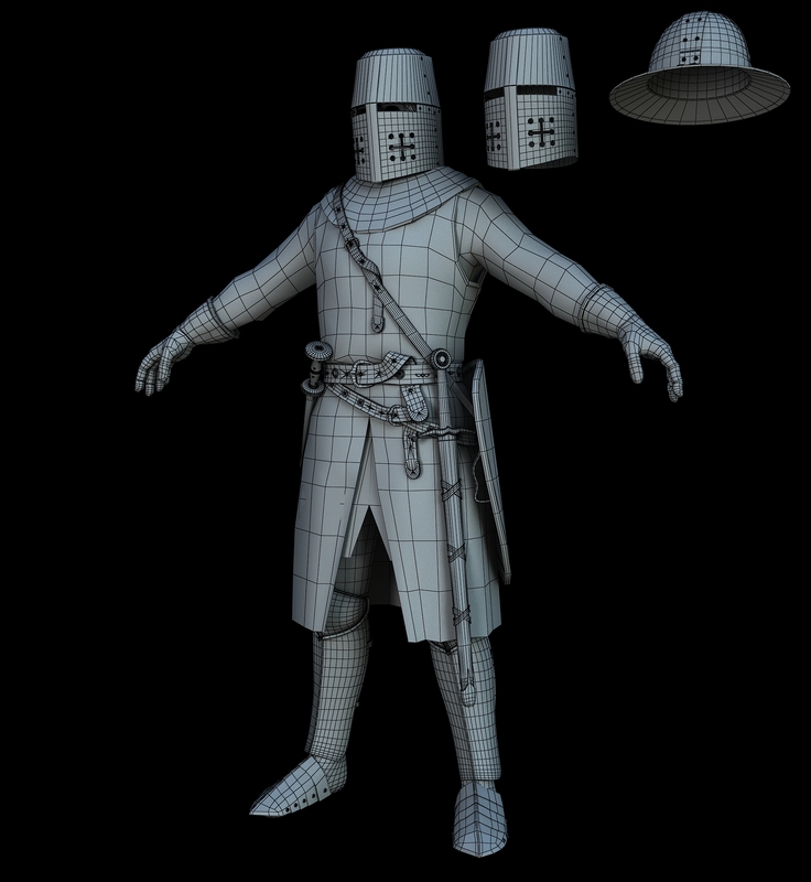 3d knight model