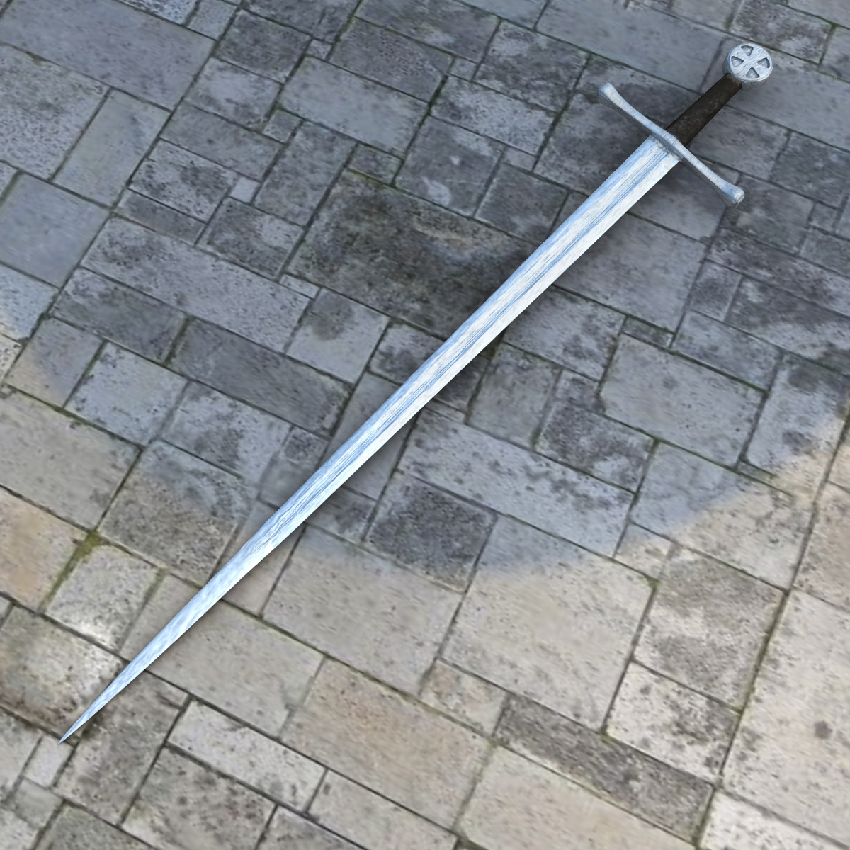 medieval type xvi sword 3d model