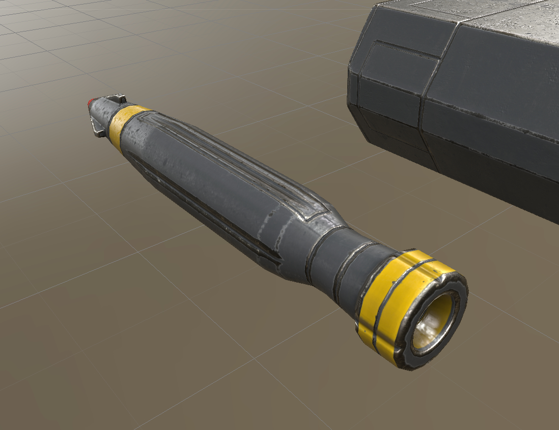 3d model rocket battery air