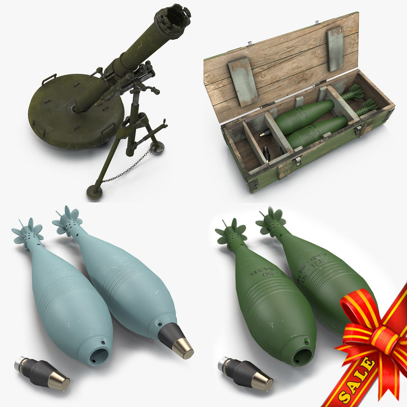 mortars 120mm 2b11 3d max