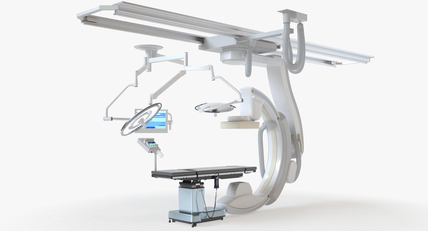 philips maquet hybrid operating room 3d model