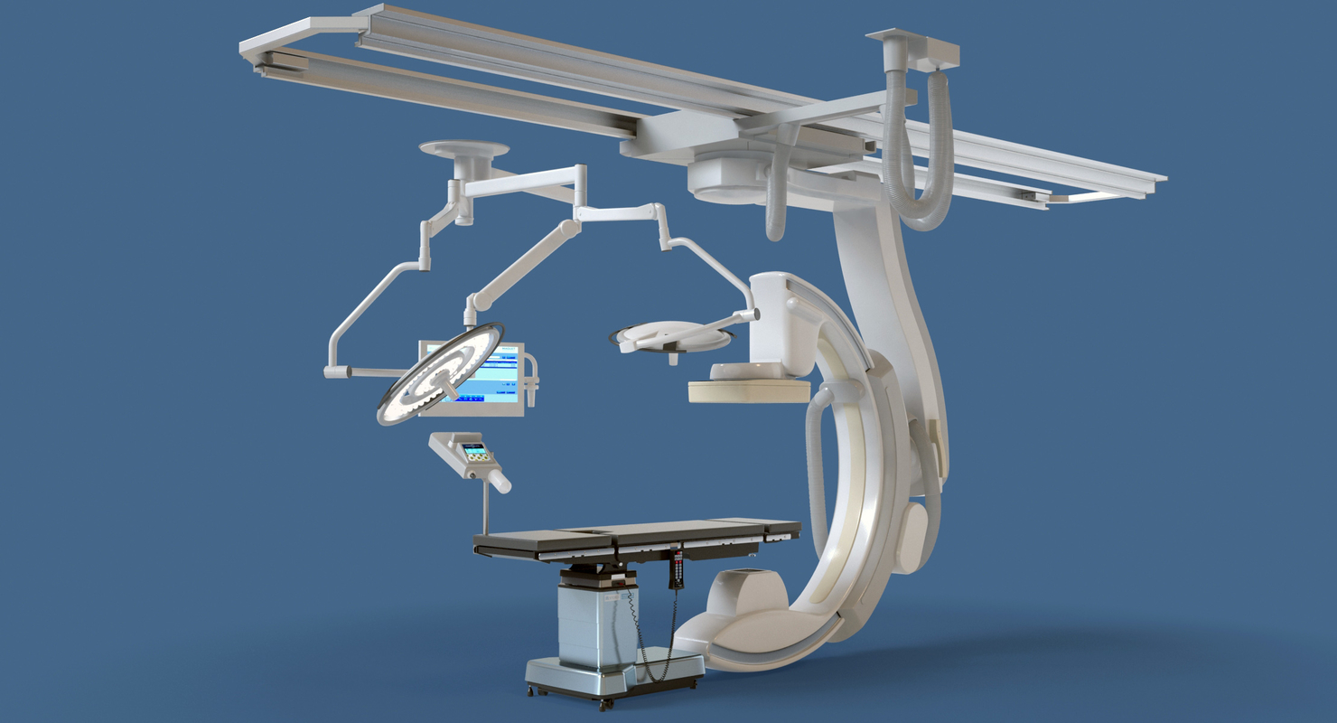 philips maquet hybrid operating room 3d model