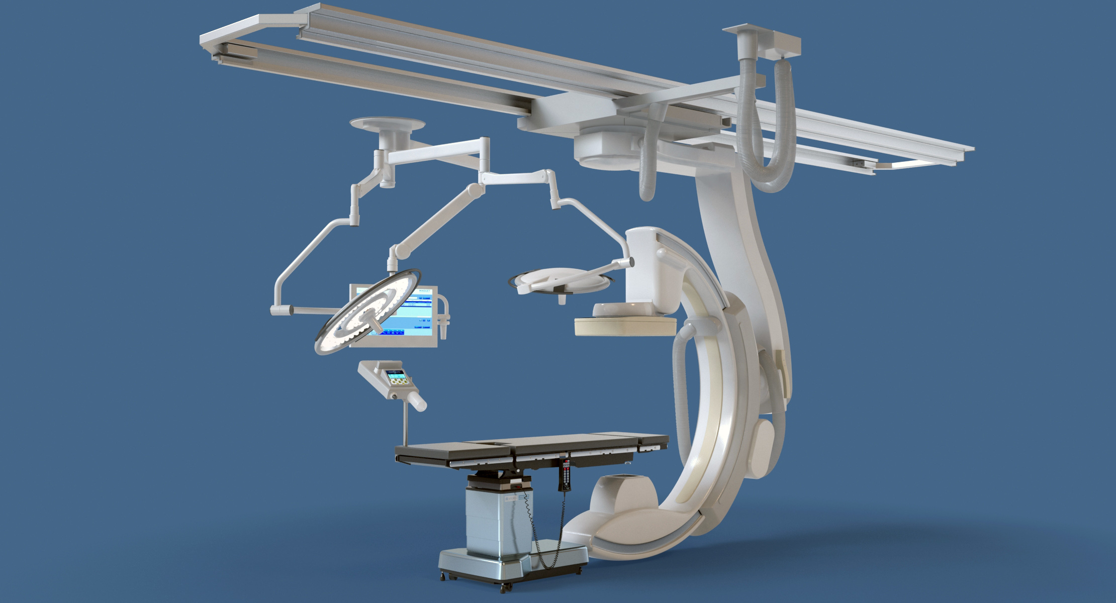 philips maquet hybrid operating room 3d model
