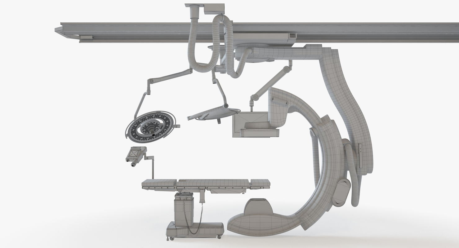 philips maquet hybrid operating room 3d model