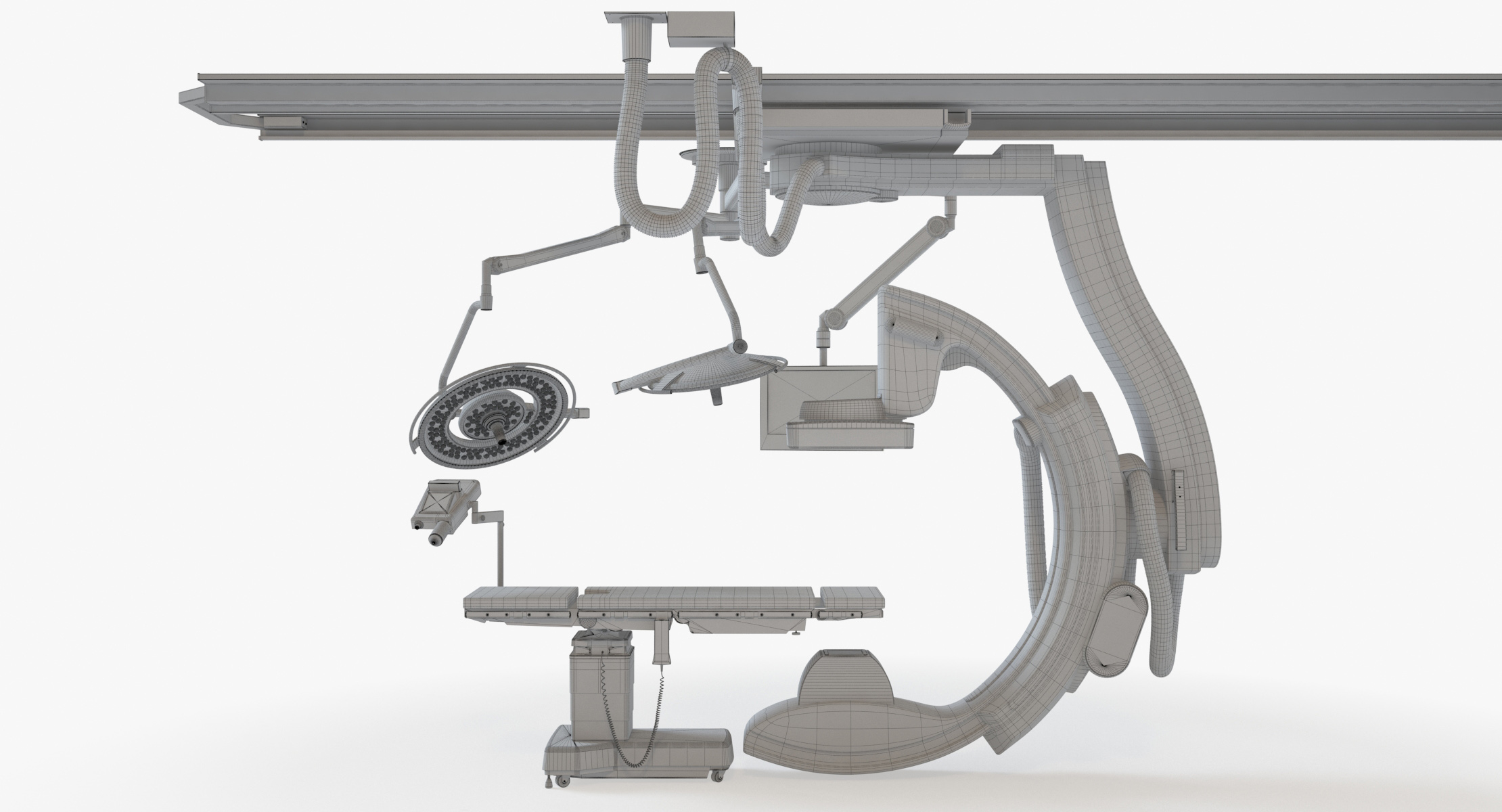 philips maquet hybrid operating room 3d model