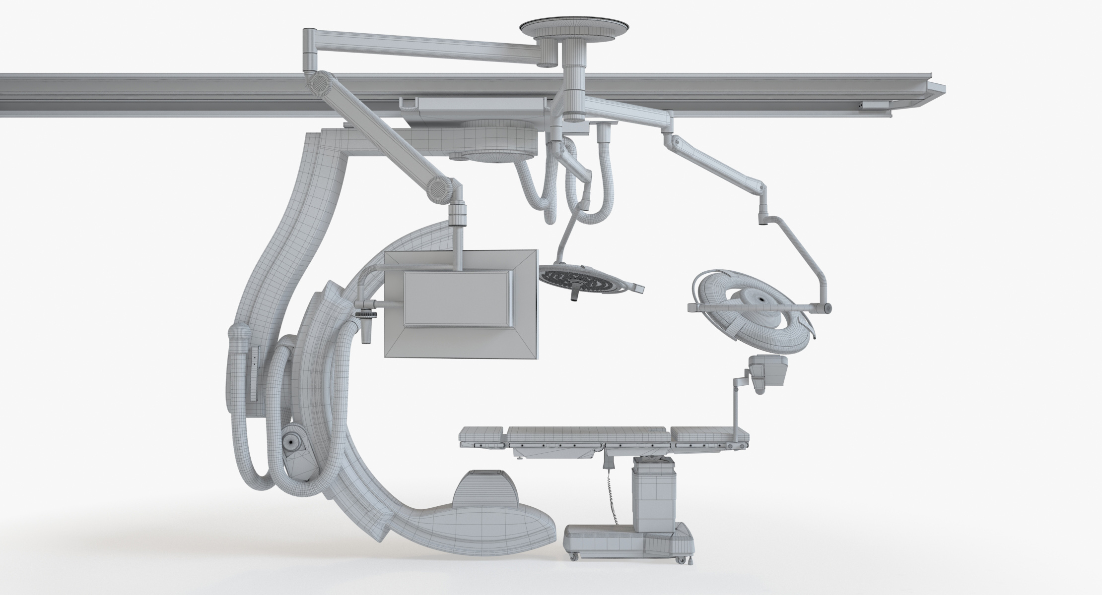 philips maquet hybrid operating room 3d model