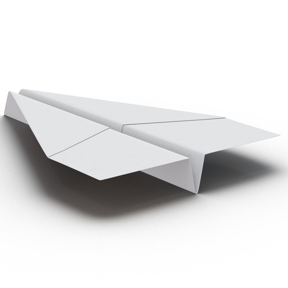 3d model of paper planes