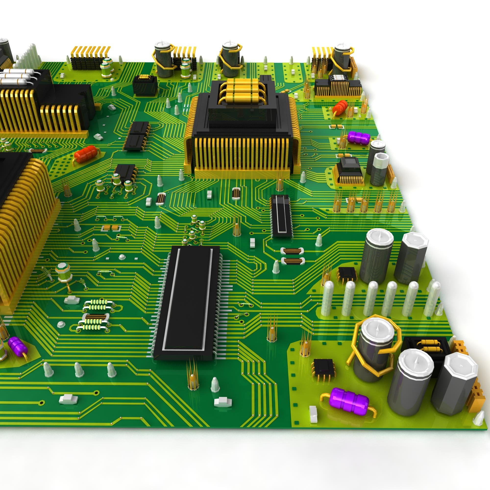 new circuit board 3d model