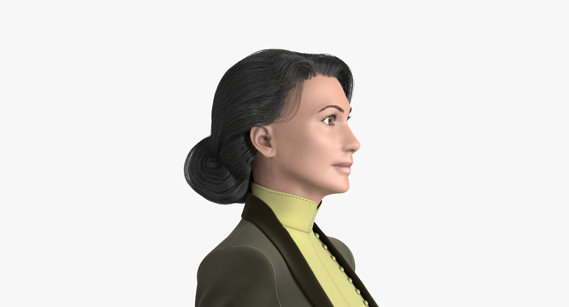 hair female character 3ds