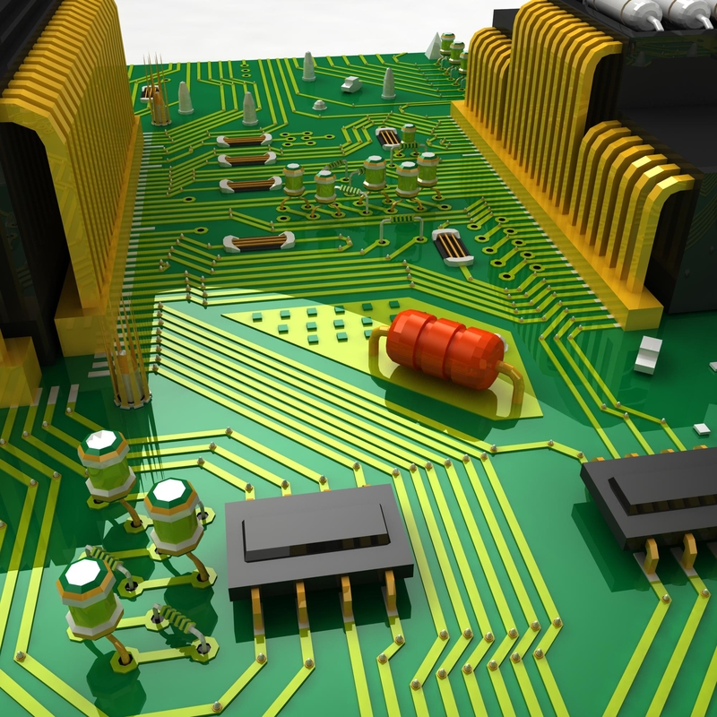 new circuit board 3d model
