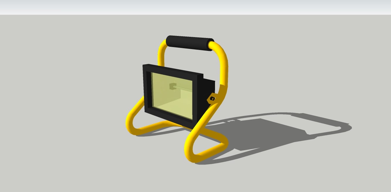 3d model work light